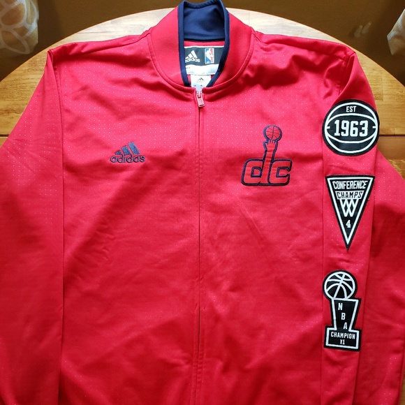 adidas | Jackets & Coats | Mens Nba Wizards Warm Up Jacket Special ...